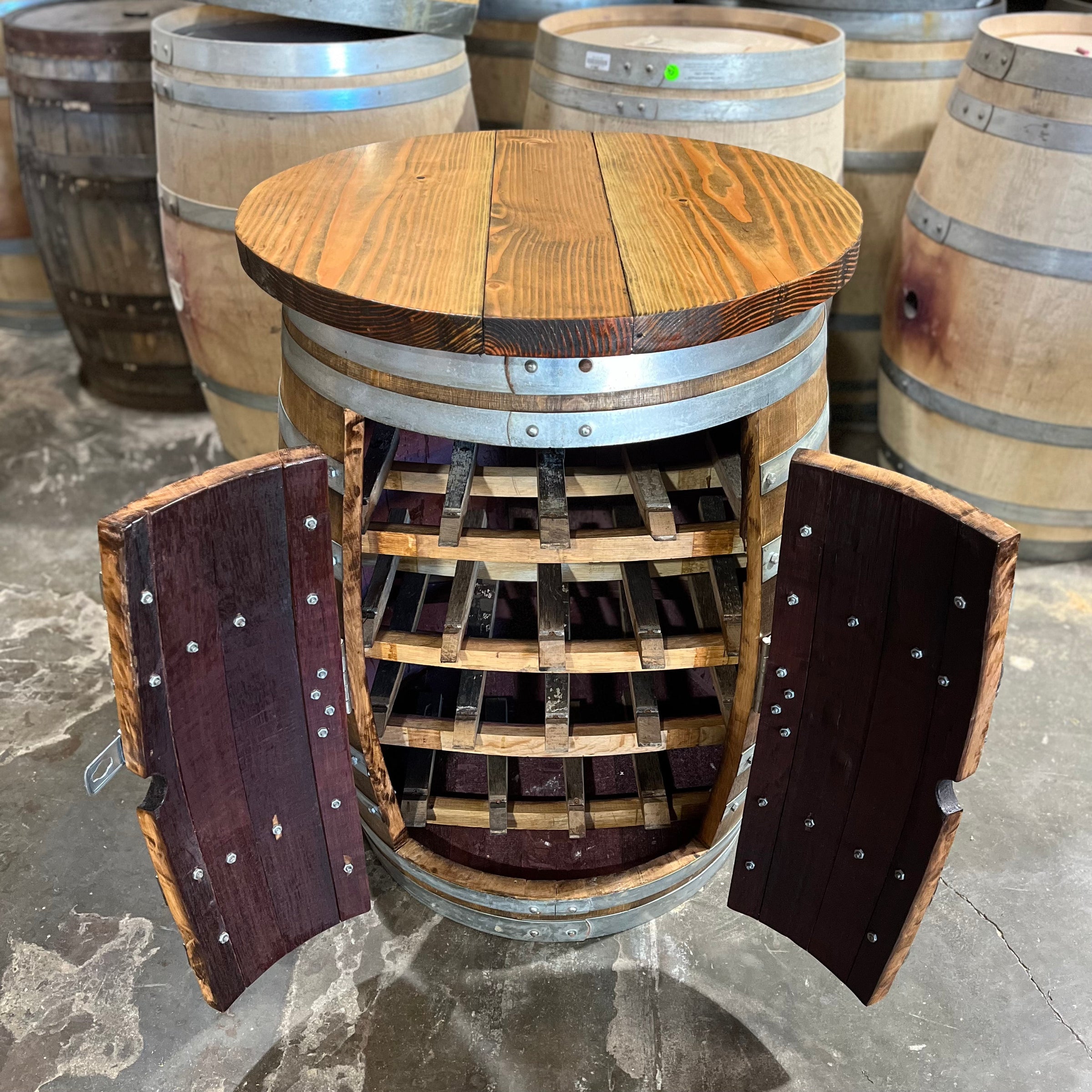 Full Wine Barrel Rack | Barrel Dreams Inc.