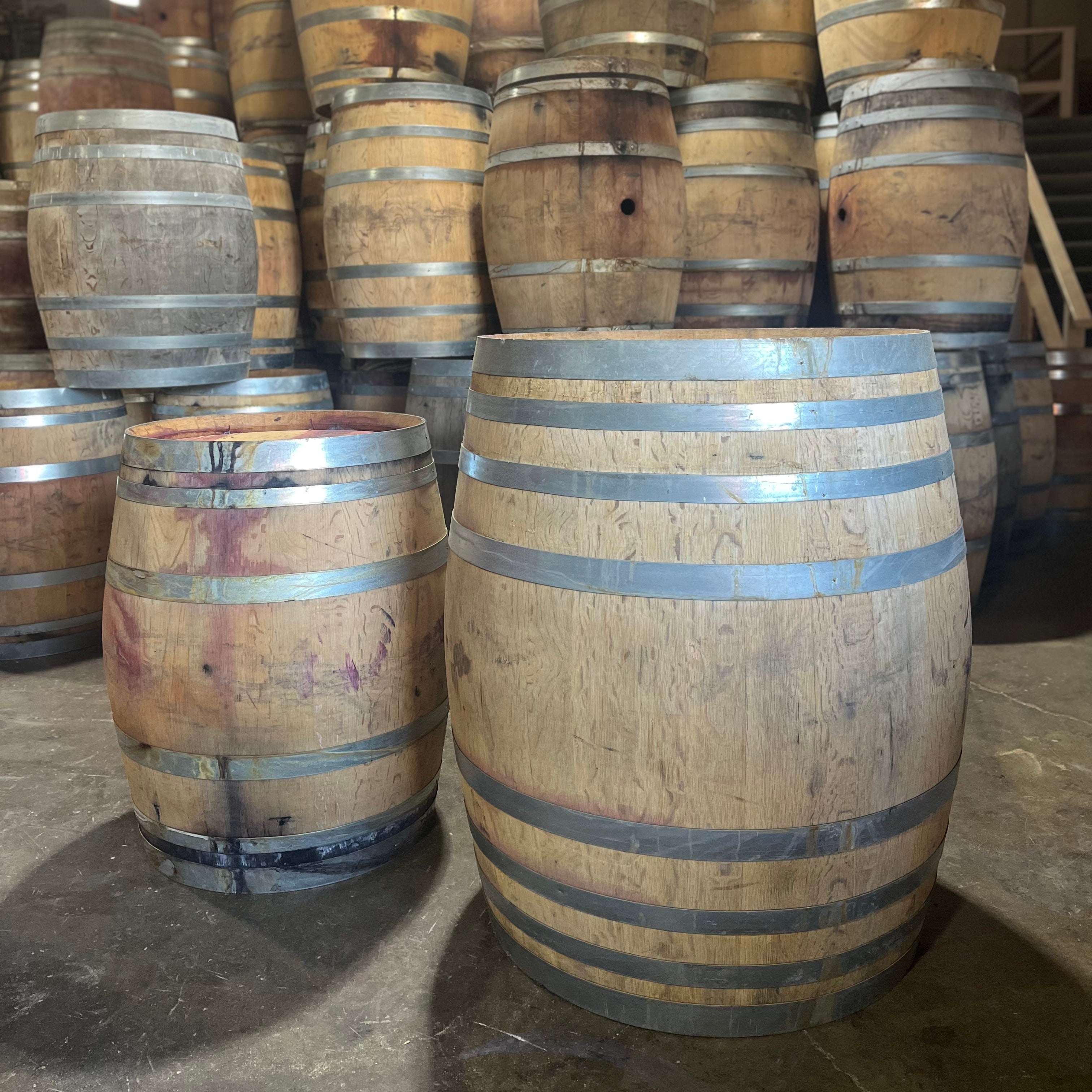 500L / 132 Gal. Puncheon Oak Cold Plunge Giant Wine Barrel | Barrel ...
