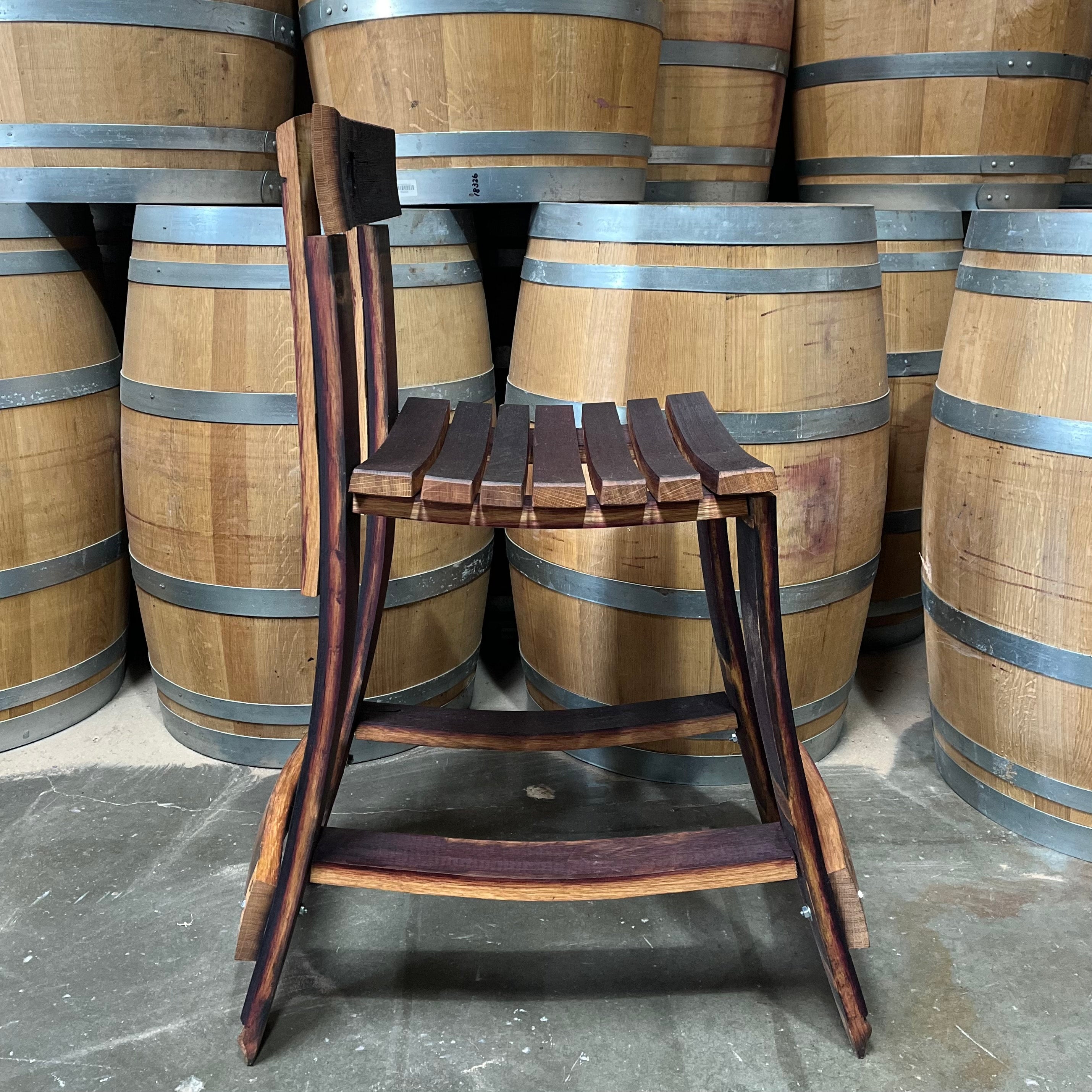 Wine Barrel Stool Plans Bar Stave Stool With Backrest – The Barrel
