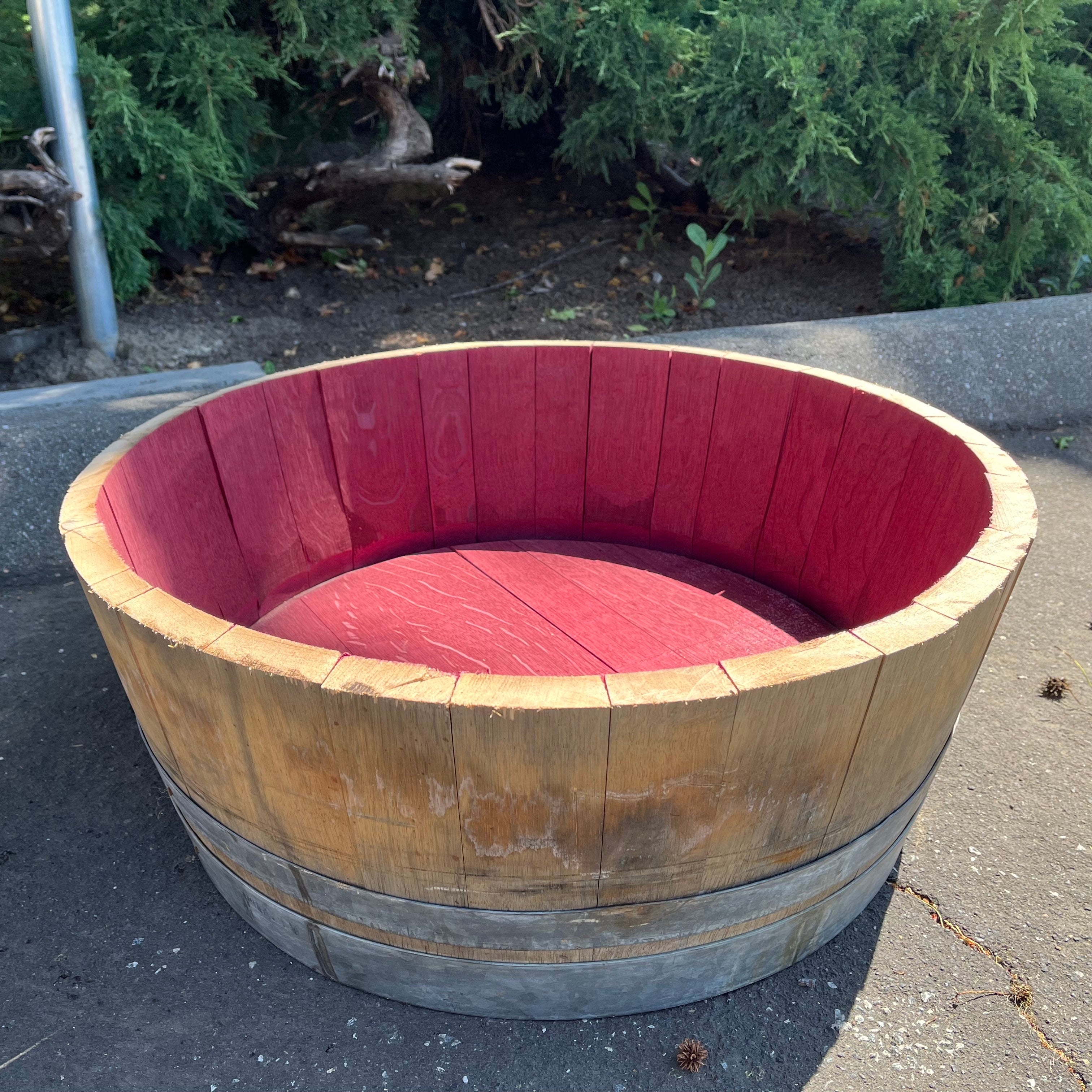 Wine Barrel 1/4 Planter | Barrel Dreams Inc.