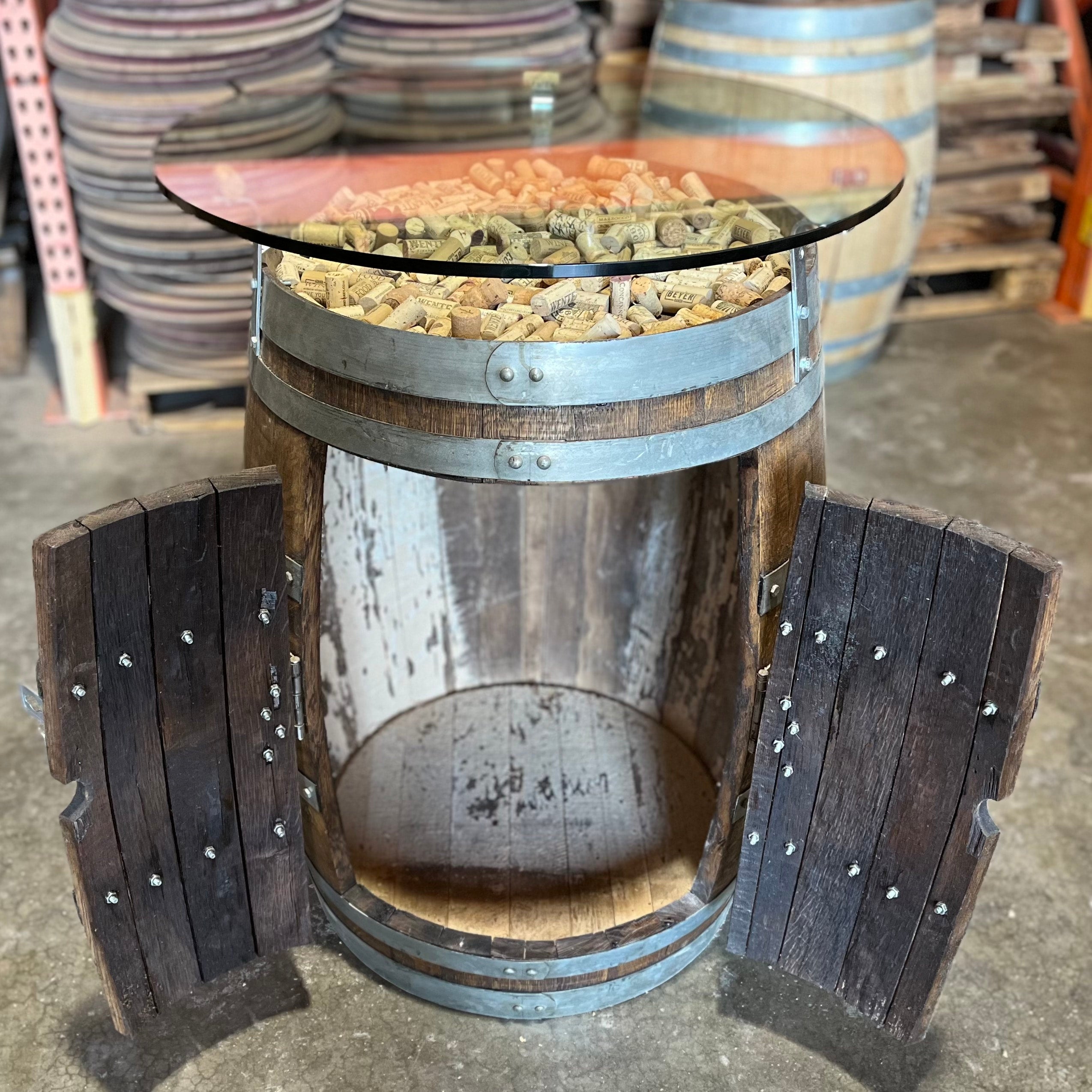 Full Barrel Bistro Table | Barrel Dreams Inc.