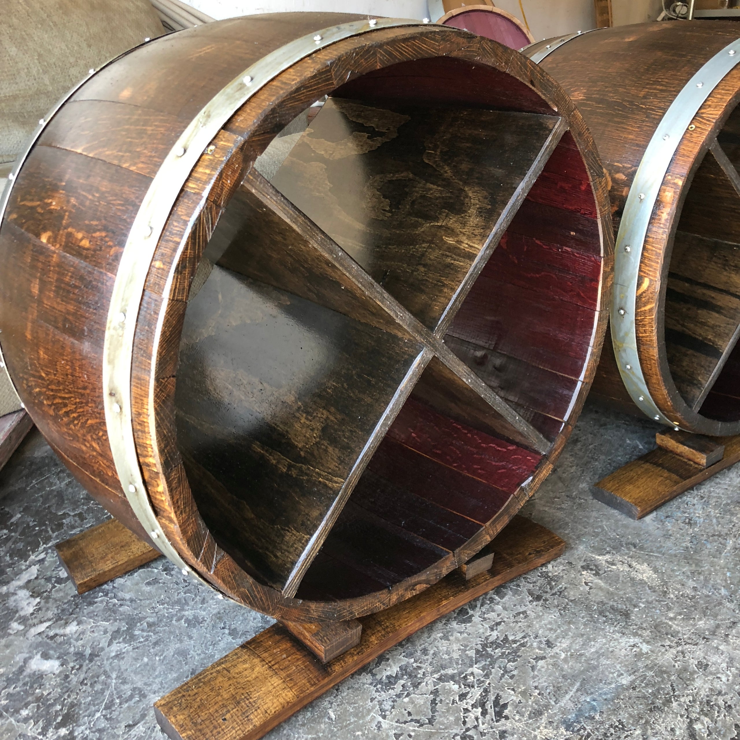 Wine Bottles Display Barrel | Barrel Dreams Inc.