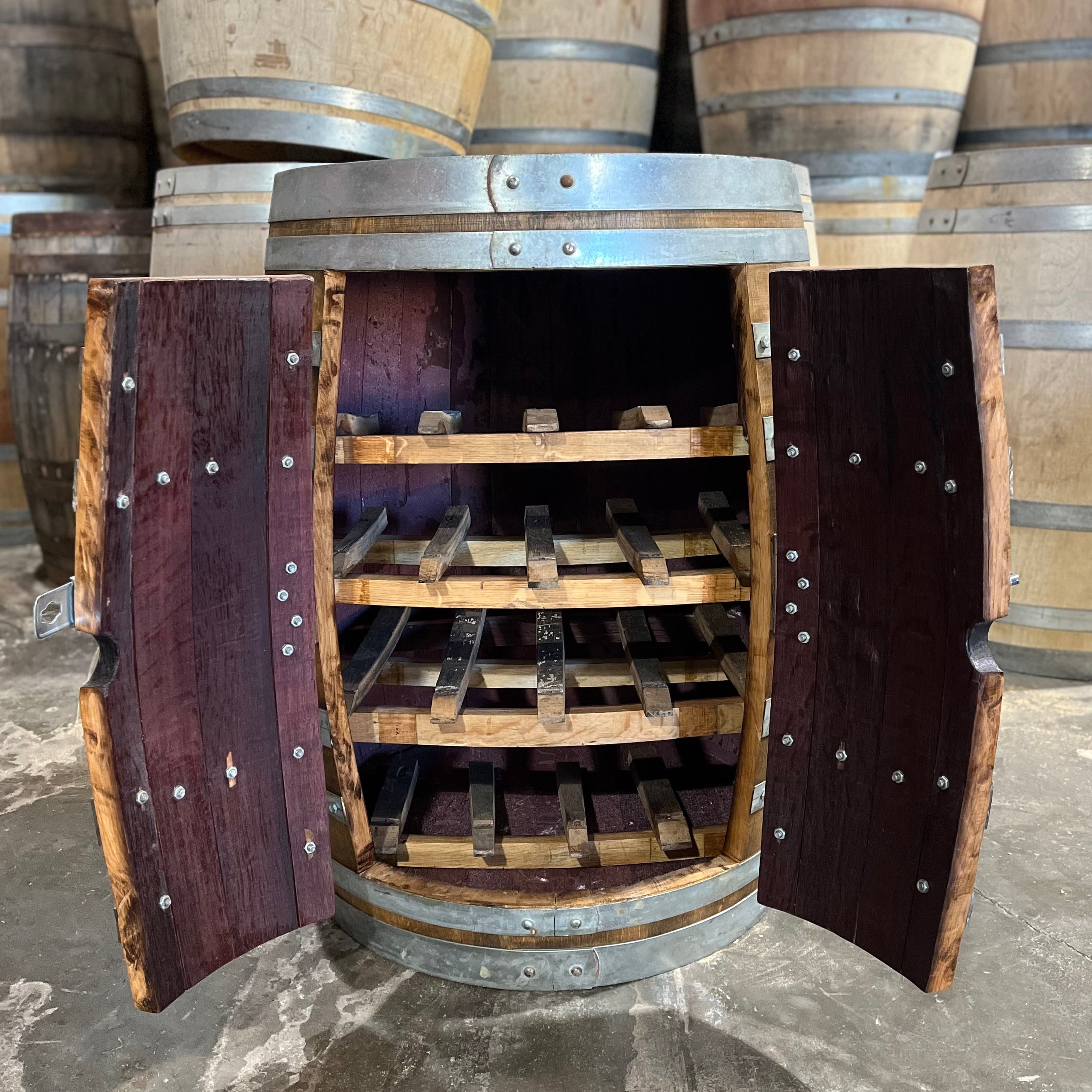 Full Wine Barrel Rack | Barrel Dreams Inc.