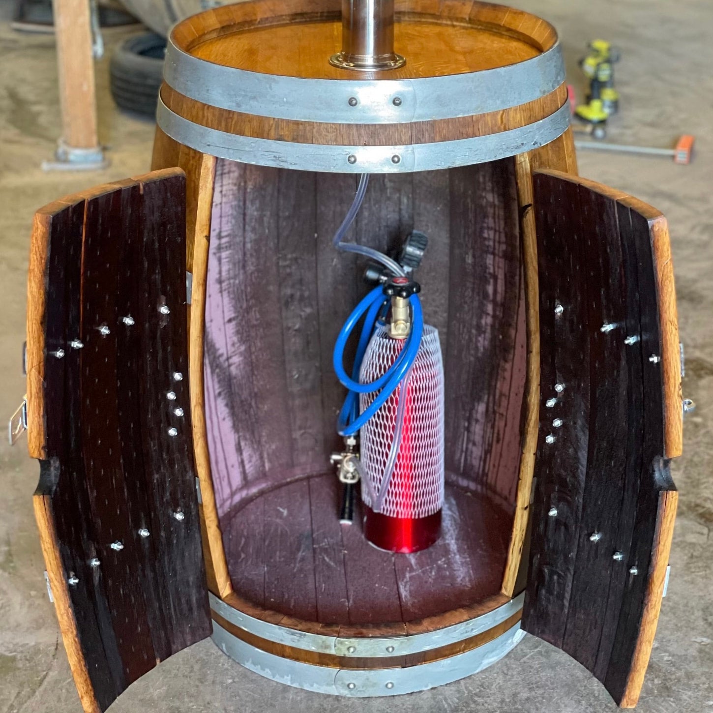 Wine Barrel Beer Tap & Kegerator Insert (CO2) | Barrel Dreams Inc.