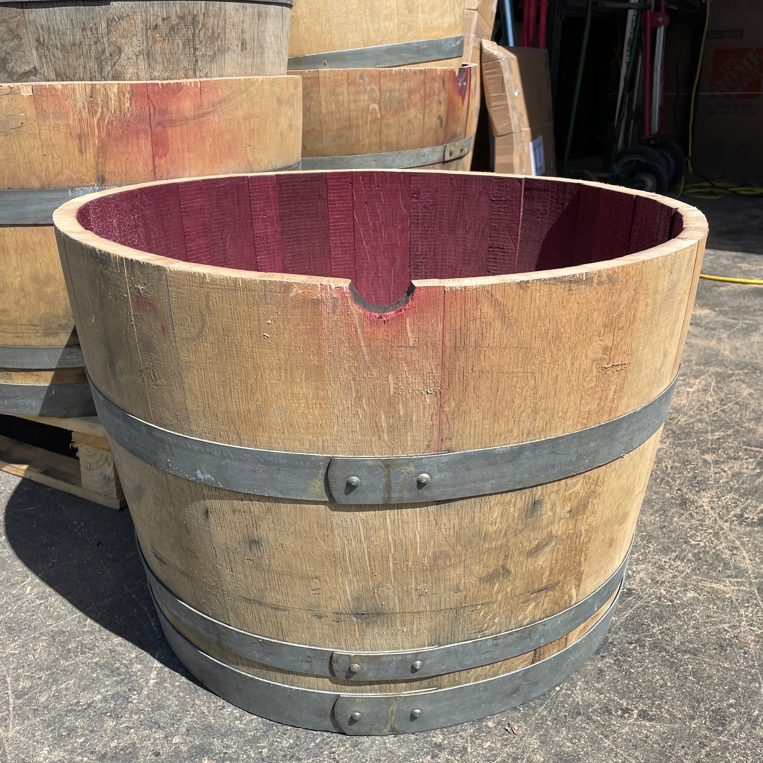 Wine Barrel 1/2 Planter | Barrel Dreams Inc.