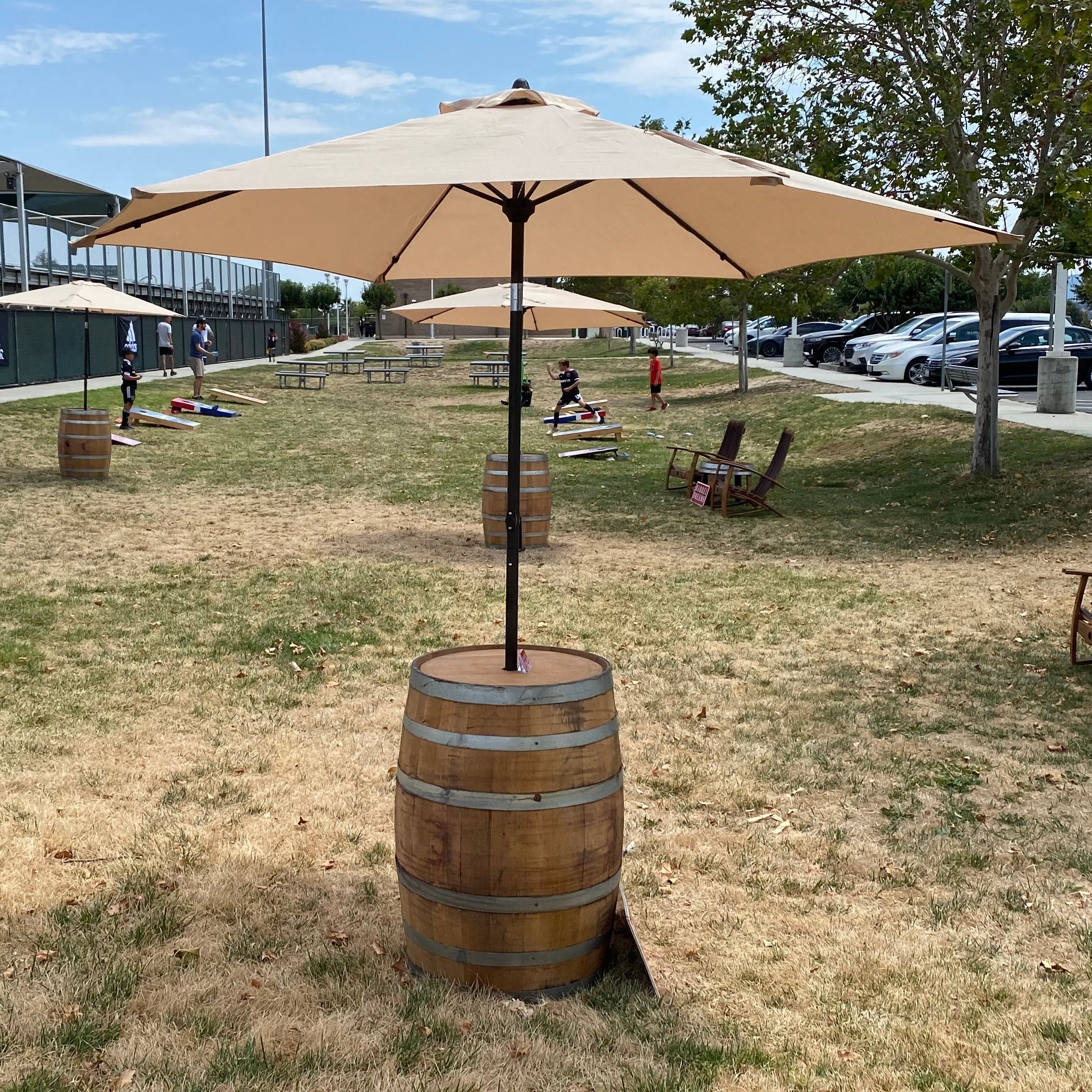 Umbrella Wine Barrel | Barrel Dreams Inc.