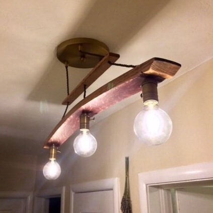 Three Bulb Stave Light | Barrel Dreams Inc.