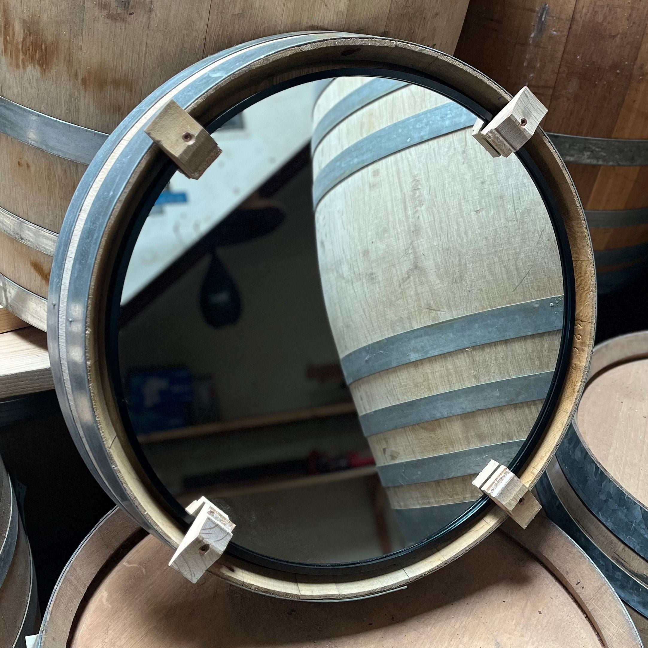 Wine Barrel Mirror | Barrel Dreams Inc.