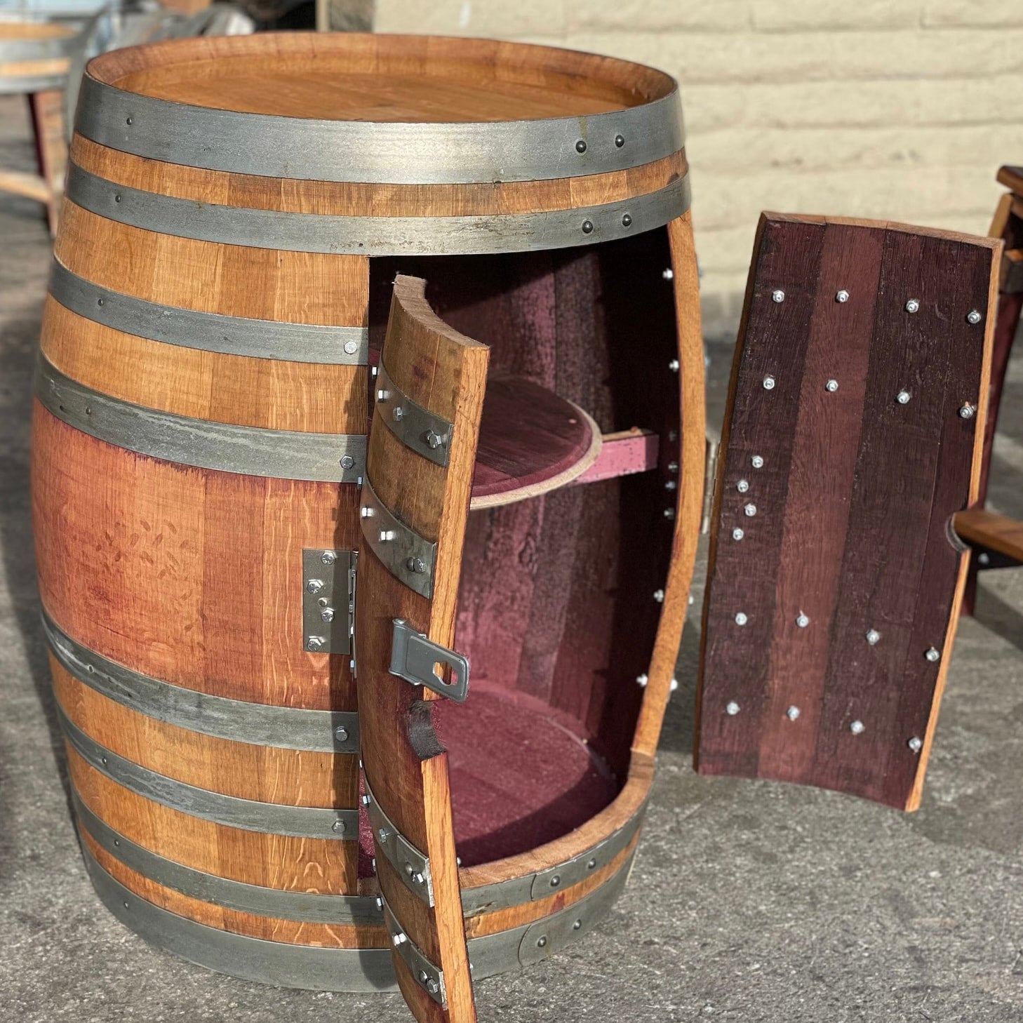Wine Barrel Storage Cabinet | Barrel Dreams Inc.